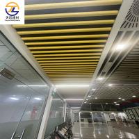 China TIANYUAN Powder Coated Aluminum Ceiling Tile 1.5mm Fireproof Strip Panel for Hotel for sale