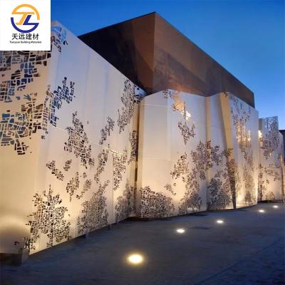 China C-Shaped Aluminum Curtain Wall Perforated Plate 0.6-1.2mm Thickness with MRC 0.65-0.8 Sound Insulation for sale