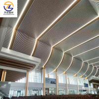 China C-Shaped Aluminum Strip Ceiling 0.6-1.2mm Thickness for Indoor Outdoor Use with 10-Year Color Stability for sale