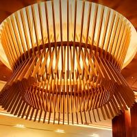 China 50x100mm Wood Grain Aluminum Square Tube 1.2-2.0mm Wall for Mall Hotel Office Decor for sale