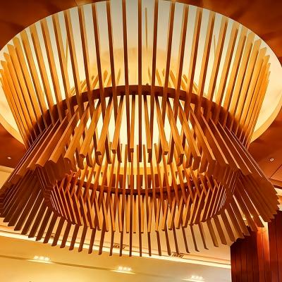 China 50x100mm Wood Grain Aluminum Square Tube 1.2-2.0mm Wall for Mall Hotel Office Decor for sale