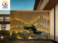 China Shaped Aluminum Square Tube Feature Wall 2.0mm Thickness Customizable Length for Modern Decoration for sale