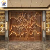 China Shaped Aluminum Square Tube Feature Wall 2.0mm Thickness Customizable Length for Modern Decoration for sale