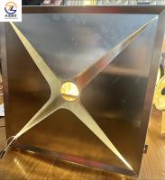 China 2.5mm Fluorocarbon Coated Antique Bronze Textured Concave Convex Aluminum Panel 3003 H24 for sale