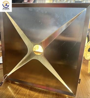 China 2.5mm Fluorocarbon Coated Antique Bronze Textured Concave Convex Aluminum Panel 3003 H24 for sale