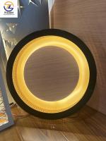 China 3.0mm Rose Gold Round Aluminum Single Panel Light Box with Maple Leaf Pattern for sale