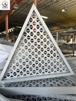 China 2.5mm Fluorocarbon Coated Gray Carved Aluminum Panels for Exterior Wall Cladding for sale