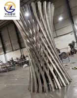 China 50x100mm White Twisted Aluminum Square Tube Profiles 6061 T6 6m Length for sale