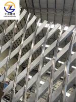China 50x100mm White Twisted Aluminum Square Tube Profiles 6061 T6 6m Length for sale