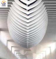 China Custom Curved Aluminum Square Tube Ceiling 0.5-3.0mm Wood Grain Decorative Profile for sale