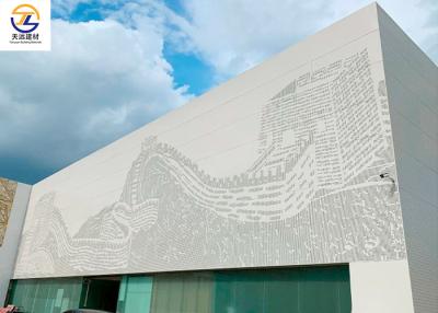 China Art-Painted Aluminum Veneer 3D Printed UV Treated Landscape Ink Wash Pattern 0.8-5.0mm Customizable for sale