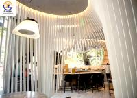 China Custom Curved Aluminum Square Tube Ceiling 0.5-3.0mm Thickness Fireproof Moisture-Proof Decorative Batten for sale