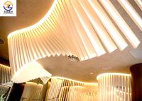 China Custom Curved Aluminum Square Tube Ceiling 0.5-3.0mm Thickness Fireproof Moisture-Proof Decorative Batten for sale