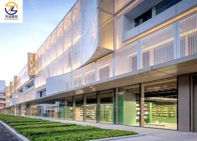 China Custom Shaped Perforated PVDF Coated Carved Aluminum Panels 2.5mm for Exterior Curtain Wall for sale