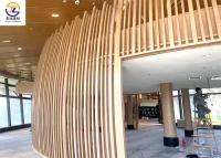 China Wood Grain Aluminum Ceiling Battens 30x80mm Decorative Square Tubes Spray-Painted Baked-Enamel for sale