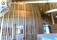 China Wood Grain Aluminum Ceiling Battens 30x80mm Decorative Square Tubes Spray-Painted Baked-Enamel for sale