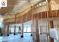 China Wood Grain Aluminum Ceiling Battens 30x80mm Decorative Square Tubes Spray-Painted Baked-Enamel for sale