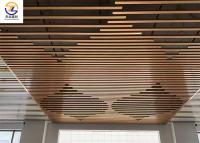 China Aluminum Baffle Ceiling Linear Square Tube 0.6-3.0mm Thickness Custom Sizes for sale