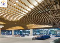 China Aluminum Baffle Ceiling Linear Square Tube 0.6-3.0mm Thickness Custom Sizes for sale