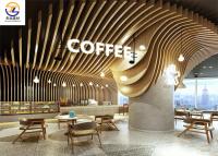 China Custom Wavy Aluminum Ceiling Panels 0.5-3.0mm Factory Direct for Commercial Coffee Shop Design for sale