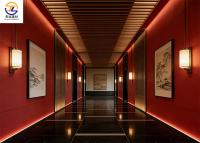 China Custom Linear Aluminum Ceiling Grilles 0.5-3.0mm for Luxury Hotel Lobby Interior Design for sale
