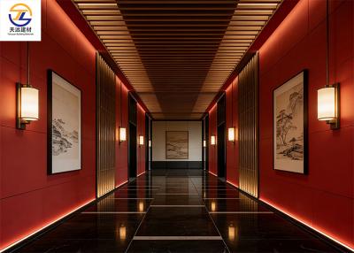 China Custom Linear Aluminum Ceiling Grilles 0.5-3.0mm for Luxury Hotel Lobby Interior Design for sale