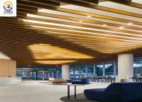 China Extruded Aluminum Square Tube Ceiling 6063-T5 Linear Baffle for Commercial Lobbies 0.5-3.0mm for sale