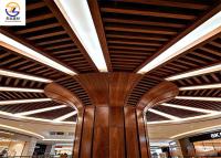 China Extruded Aluminum Square Tube Ceiling Curved Linear Baffle 6063-T5 0.5-3.0mm for sale