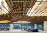 China Extruded Aluminum Square Tube Ceiling 6063-T5 Linear Baffle for Commercial Lobbies 0.5-3.0mm for sale