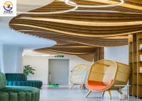 China Custom Curved Aluminum Baffle Ceiling | Artistic Wave Design for Creative Spaces for sale