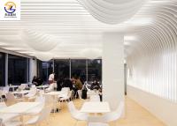 China Curved Aluminum Baffle Ceiling 3D Wave Design 0.5-3.0mm Custom for Commercial Spaces for sale
