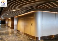 China Curved Aluminum Baffle Ceiling | Dynamic Wave Design for Luxury Elevator Lobbies for sale