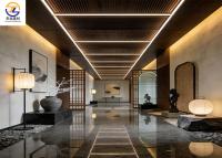 China Tianyuan Extruded Aluminum Square Tube Ceiling Wood Grain Linear Baffle 0.5-3.0mm for Luxury Corridors for sale