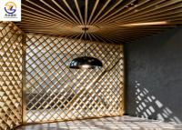China Champagne Gold Curved Aluminum Square Tube Partition 0.5-3.0mm for Luxury Interiors for sale