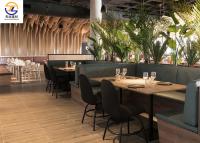 China Curved Wood Grain Aluminum Baffle Ceiling 0.5-3.0mm Custom Shape for Modern Restaurants for sale