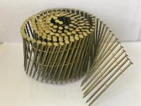 China Yellow Galvanized Coil Nails For Pallet Wood Construction for sale