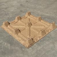 China Factory Export Fumigation Free Moulded Pallet Compressed Wood Chip Pallet for sale