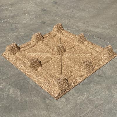 China Factory Export Fumigation Free Moulded Pallet Compressed Wood Chip Pallet for sale