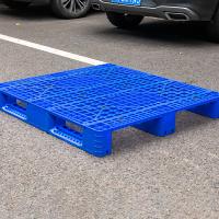 China Heavy Duty Grid Pattern Surface Flat Single Face Plastic Pallet for sale