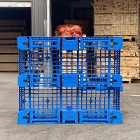 China 100% Virgin HDPE Recycled Food Grade Hygienic Industrial Plastic Pallet 4 Way Entry Single Faced Pallet for sale