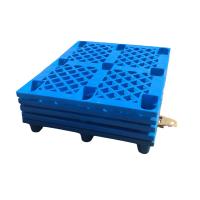 China Light Duty Recycled HDPE Nine Feet Nestable One Way Export Plastic Pallet 4 Way Entry Plastic Pallet for sale