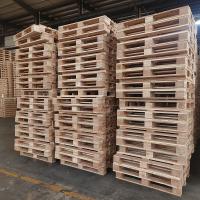 China Standard Single Face 4-Way Entry Wooden Pallet with Customized Size for Industrial Cargo for sale