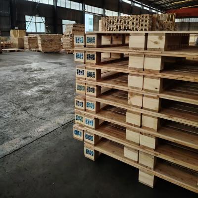 China Wooden Pallet 4-Way Entry Single Faced Cargo Pallet 1200 X 1000 Mm For Warehouse Transport for sale