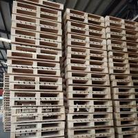 China Wooden Pallet 4-Way Entry Single Faced Cargo Pallet 1200 X 1000 Mm For Warehouse Transport for sale