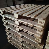 China Double Faced Euro Wooden Pallet With 4-Way Entry And Customized Size For Logistics And Storage for sale