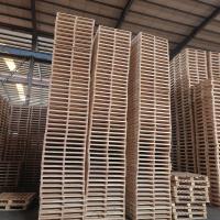 China Double Faced Euro Wooden Pallet With 4-Way Entry And Customized Size For Logistics And Storage for sale