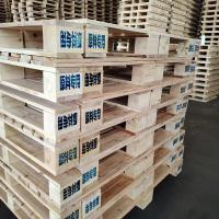 China Solid Wooden Pallets Cheap Price OEM Transport Wood Package Logistic Pallet for sale