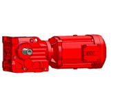 China Helical Bevel Variable Speed Gear Reducer Gearmotors Right Angle DRN100LS4 for sale