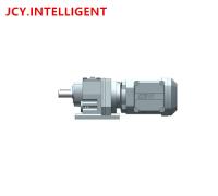 China 230V-400V Helical Inline Gearmotor Custom AC Gearmotors R37 DRS71M4/TF Blue Gray for sale