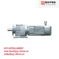 China 235Nm Helical Bevel Drive Gear Motor Reducer R57DRN80M4BE1HR 0.75KW 48.23 IE3 for sale